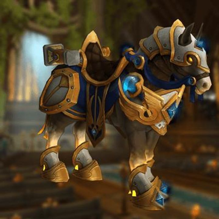 WoW Highlord's Golden Charger Mount Service